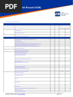 VUB Exchange Students Information 2025-26 | PDF