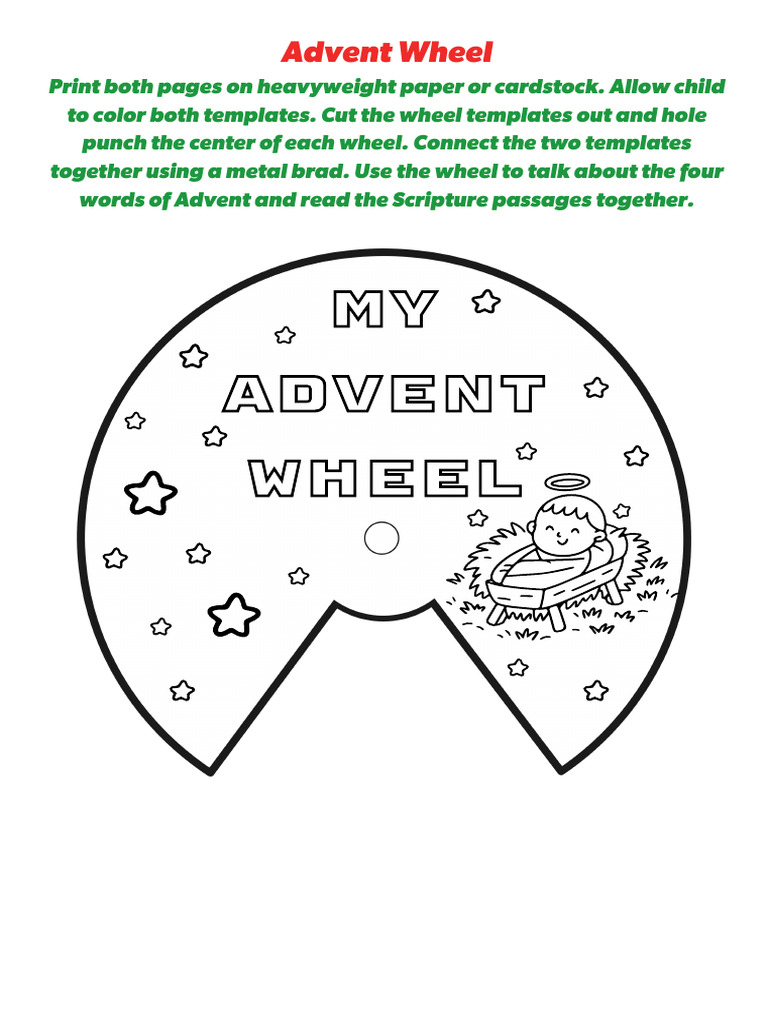Advent Wheel Craft for Kids | PDF
