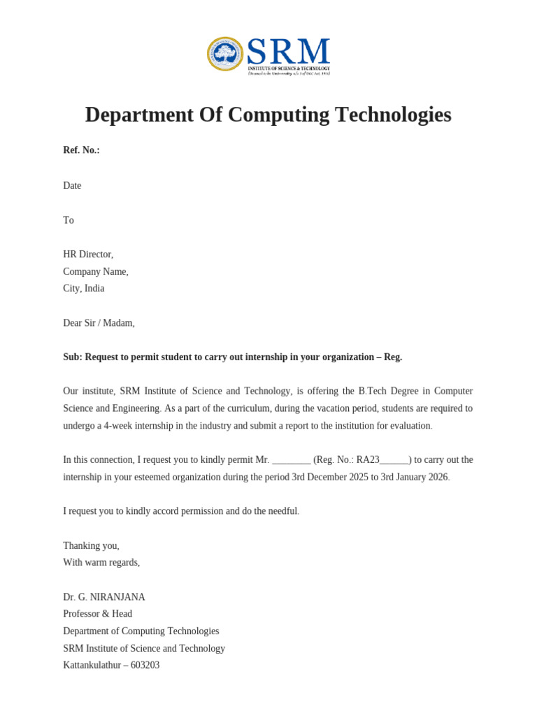 NOC Letter My Template | PDF