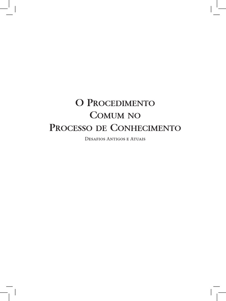 O Procedimento Comum PC | PDF | Mediação | Processo civil
