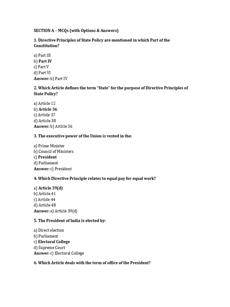 Suggestive_Questions_with_Answers | PDF | American Government ...