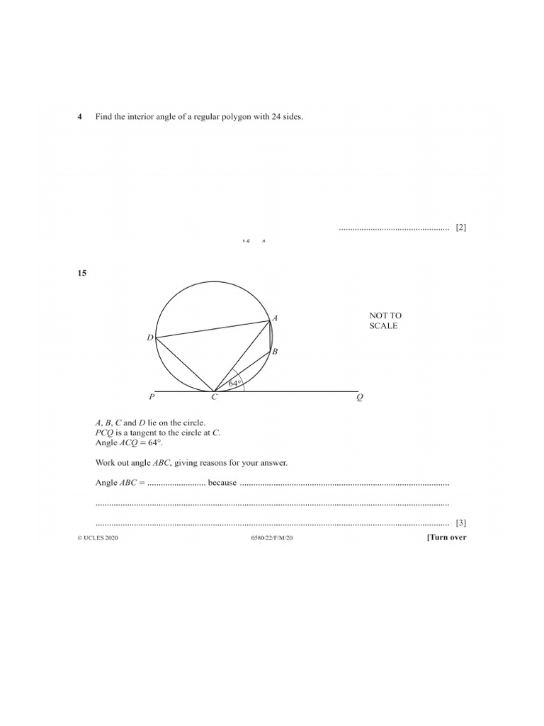Topic 4 Geometry Comprehensive | PDF