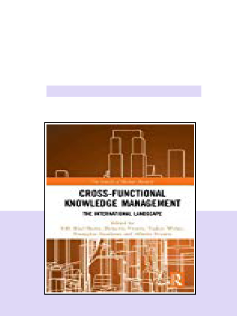 Crossfunctional Knowledge Management The International Landscape Sm ...
