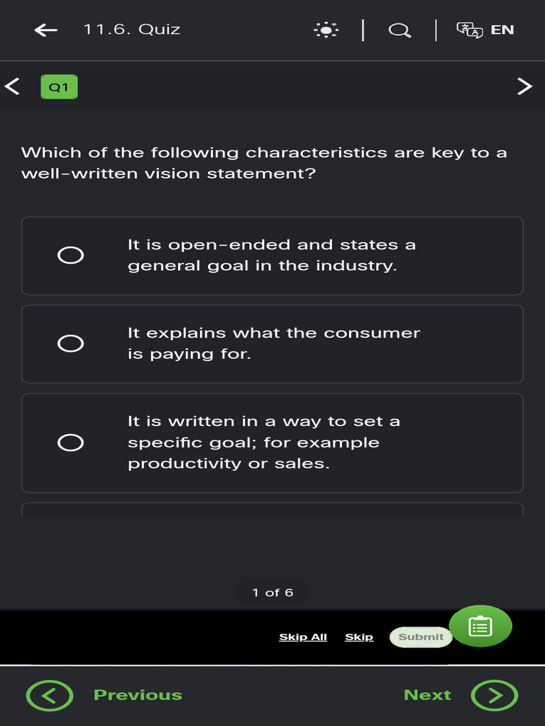 Key Traits of Effective Vision Statements | PDF