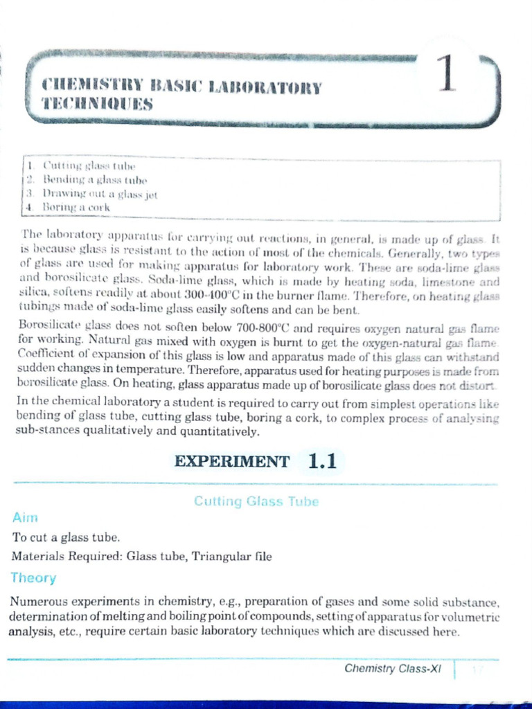 Chemistry Practical 1,2 | PDF