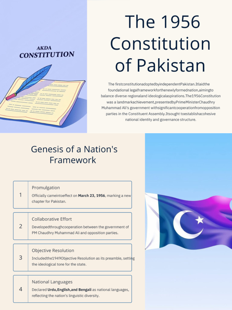 The 1956 Constitution of Pakistan (1) 111 PDF | PDF