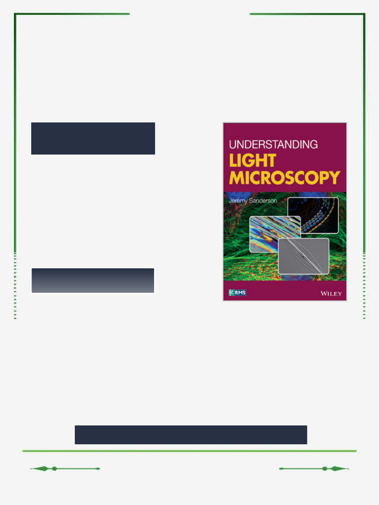 Understanding light microscopy First Edition Sanderson ebook early ...