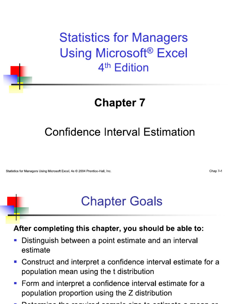 Confidence Interval | PDF