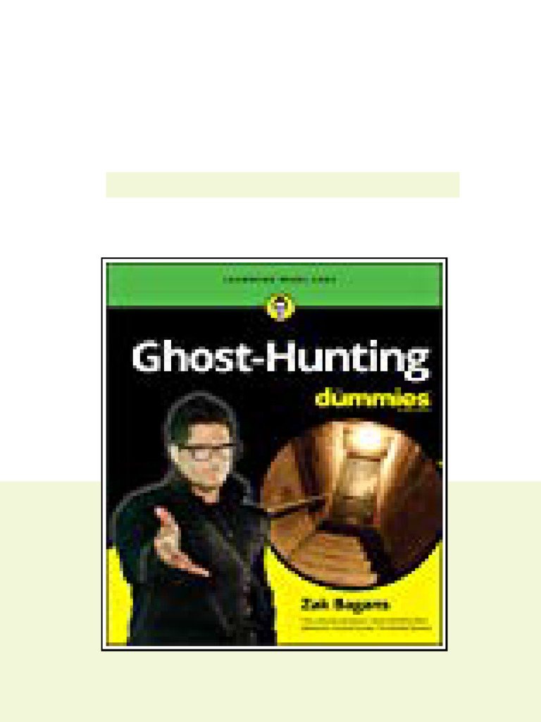 Ghosthunting For Dummies Zak Bagans sample | PDF