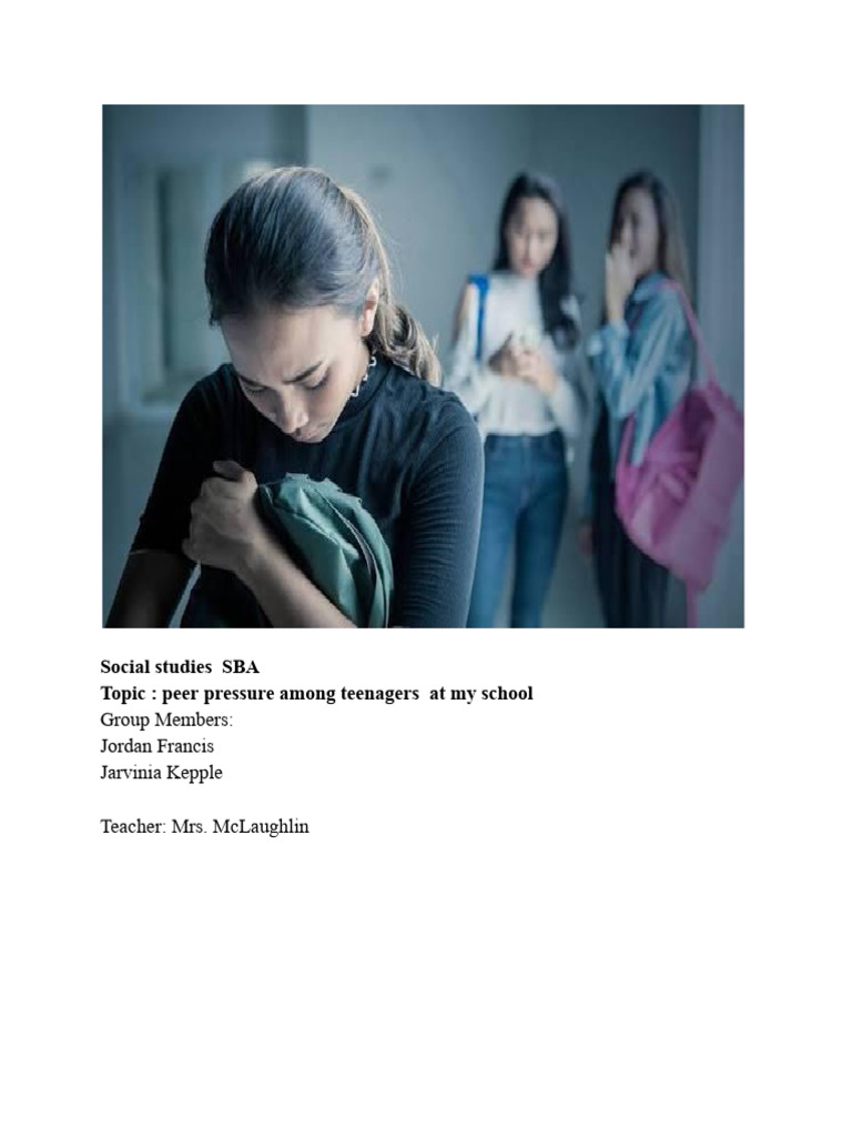 Social Studies Sba (1) | PDF | Adolescence | Questionnaire