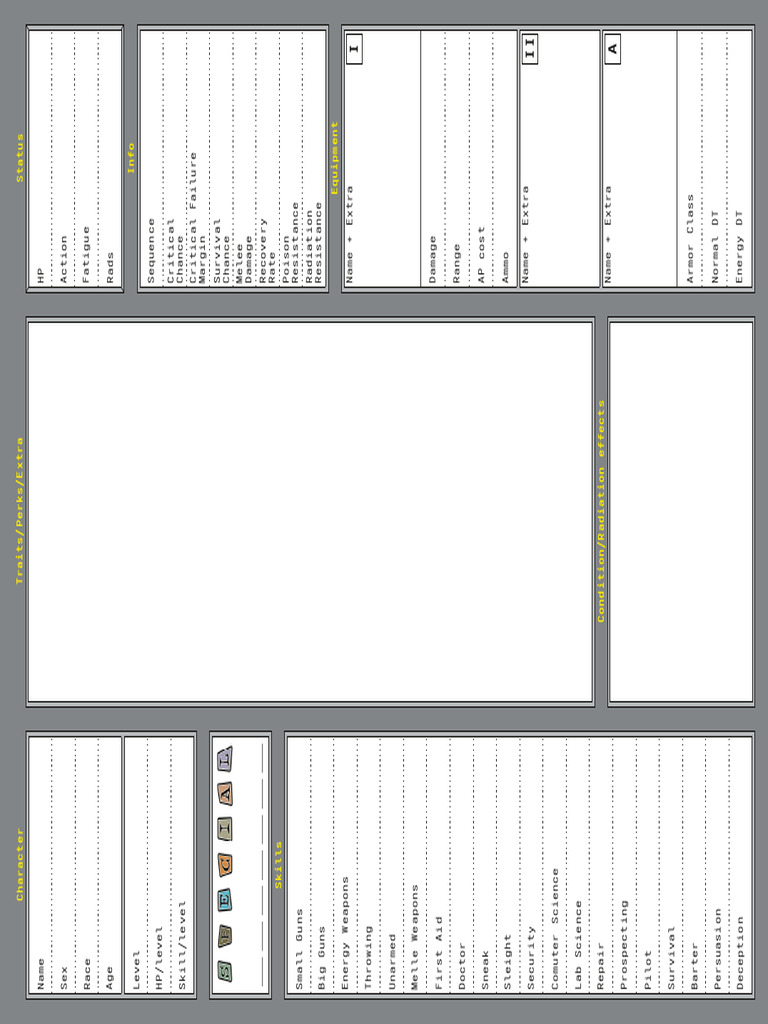 Character Sheet1 | PDF