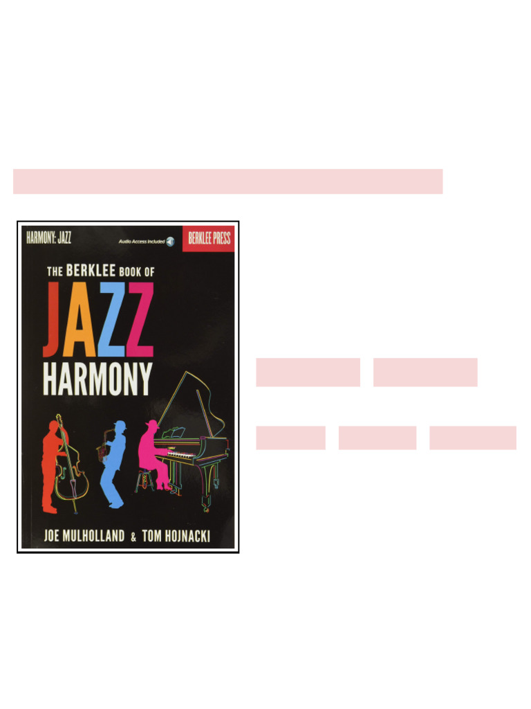 The Berklee Book of Jazz Harmony Joe Mulholland - ebook and textbook ...