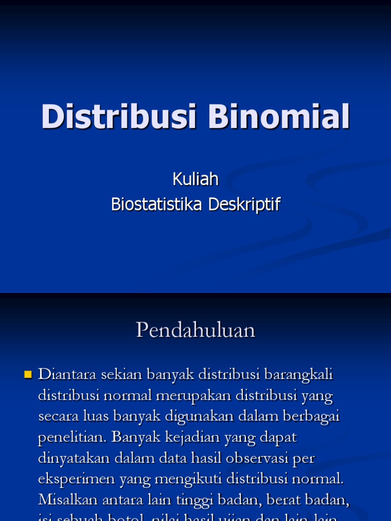 Distribusi Binomial | PDF