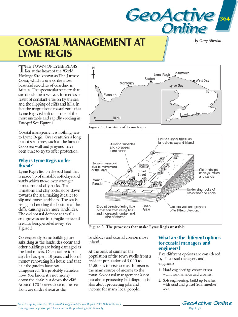 Coastal Management Strategies for Lyme Regis | PDF | Beach | Coast