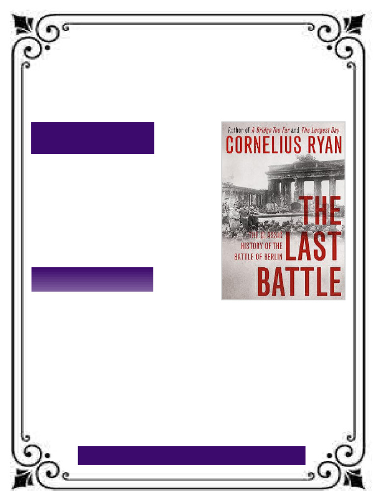 The Last Battle 1st Edition Ryan Cornelius eBook digital handbook | PDF