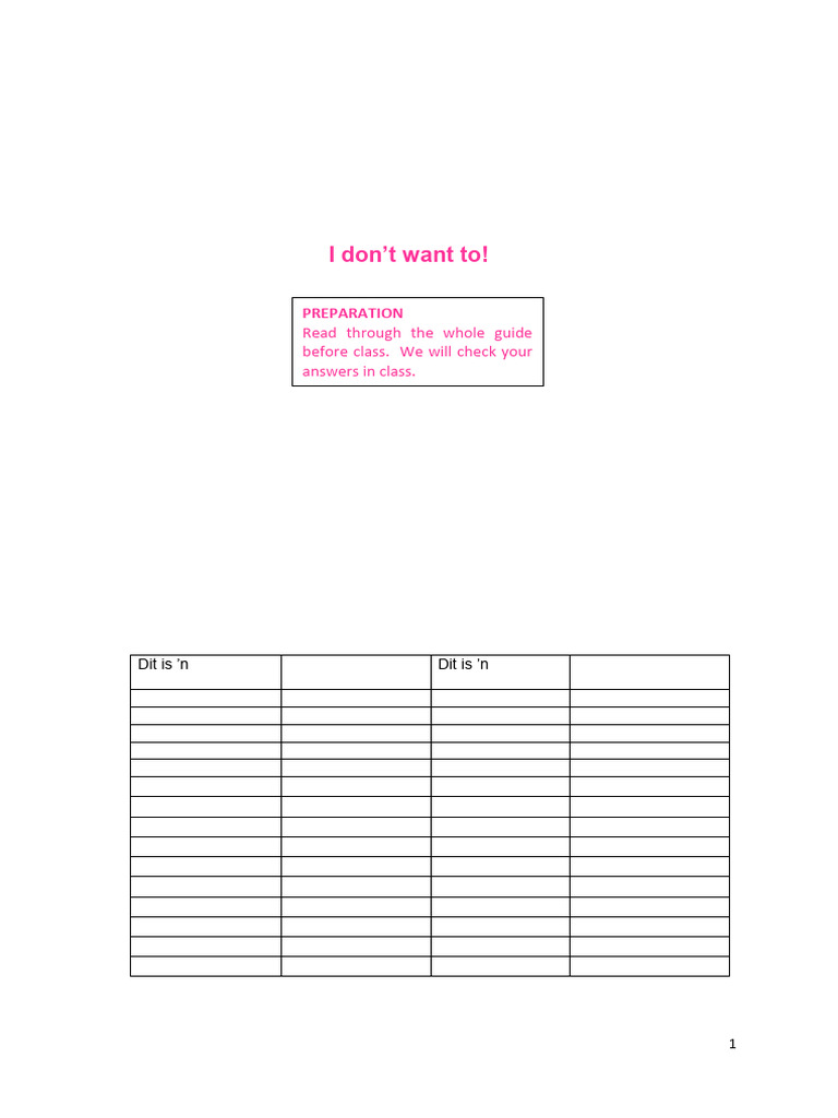 Les 4 Grammatika Ontkenning | PDF