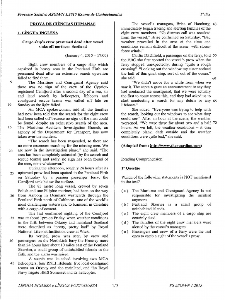 prova_ciencias_humanas | PDF