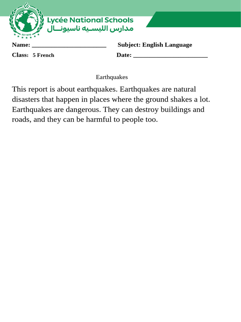 01231 Writing Model Report 1 | PDF