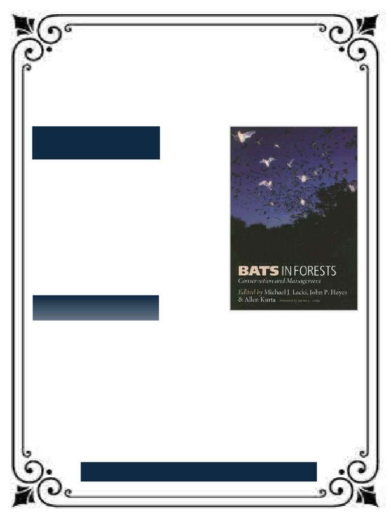Bats in Forests Conservation and Management Michael J. Lacki ebook ...