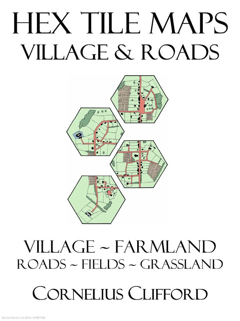 Hex Tile Maps Village and Roads Pack | PDF