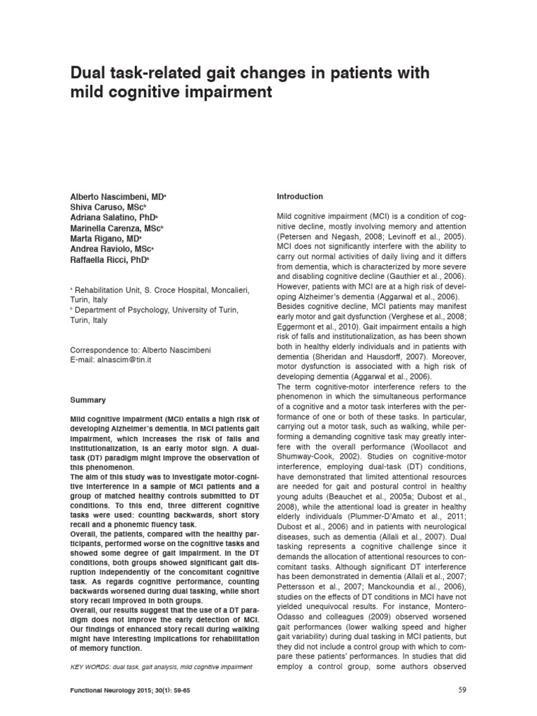 2015 - Dual Task-related Gait Changes in Patients With Mild Cognitive ...