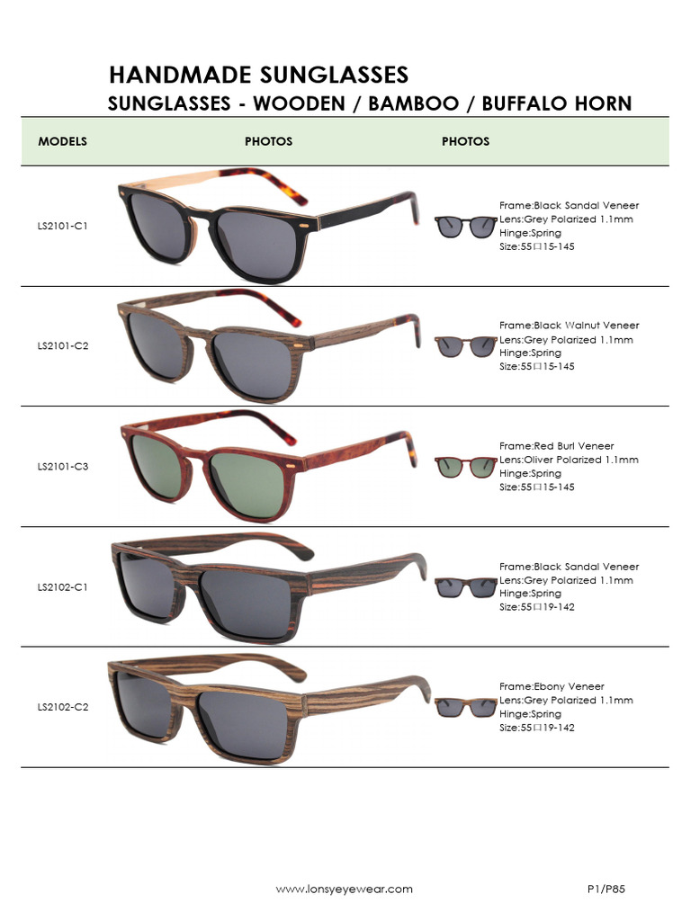 Wooden Sunglasses 2025 Autumn | PDF | Trees