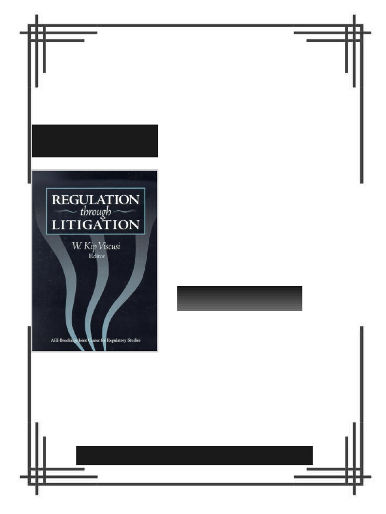 Regulation Through Litigation W. Kip Viscusi Ebook Premium PDF Version ...