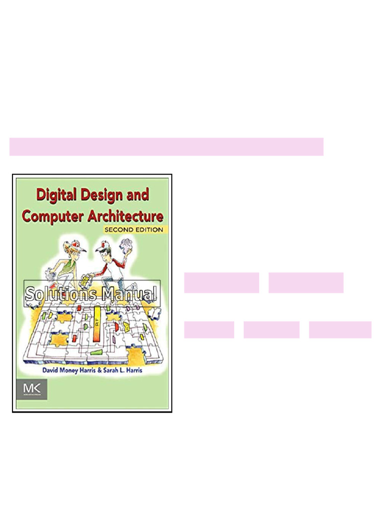 Digital Design and Computer Architecture 2nd Edition Harris Solutions ...