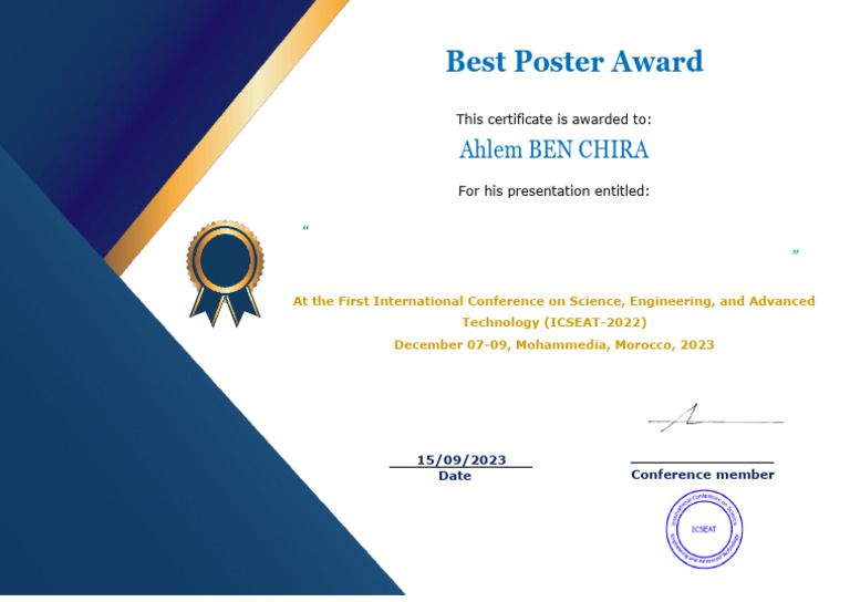 AWARD Poster Attestation | PDF