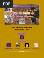Solo Strategy for TDS Badlands 2 | PDF