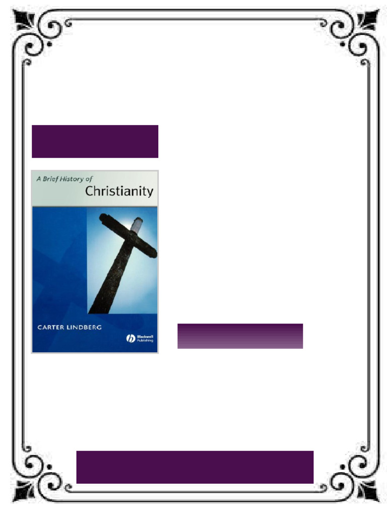 A Brief History of Christianity Blackwell Brief Histories of Religion ...