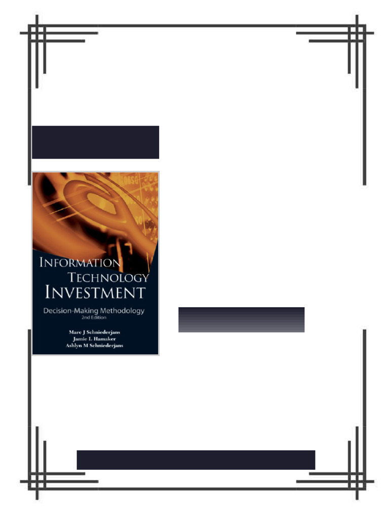 Information Technology Investment Decision Making Methodology 2nd ed ...