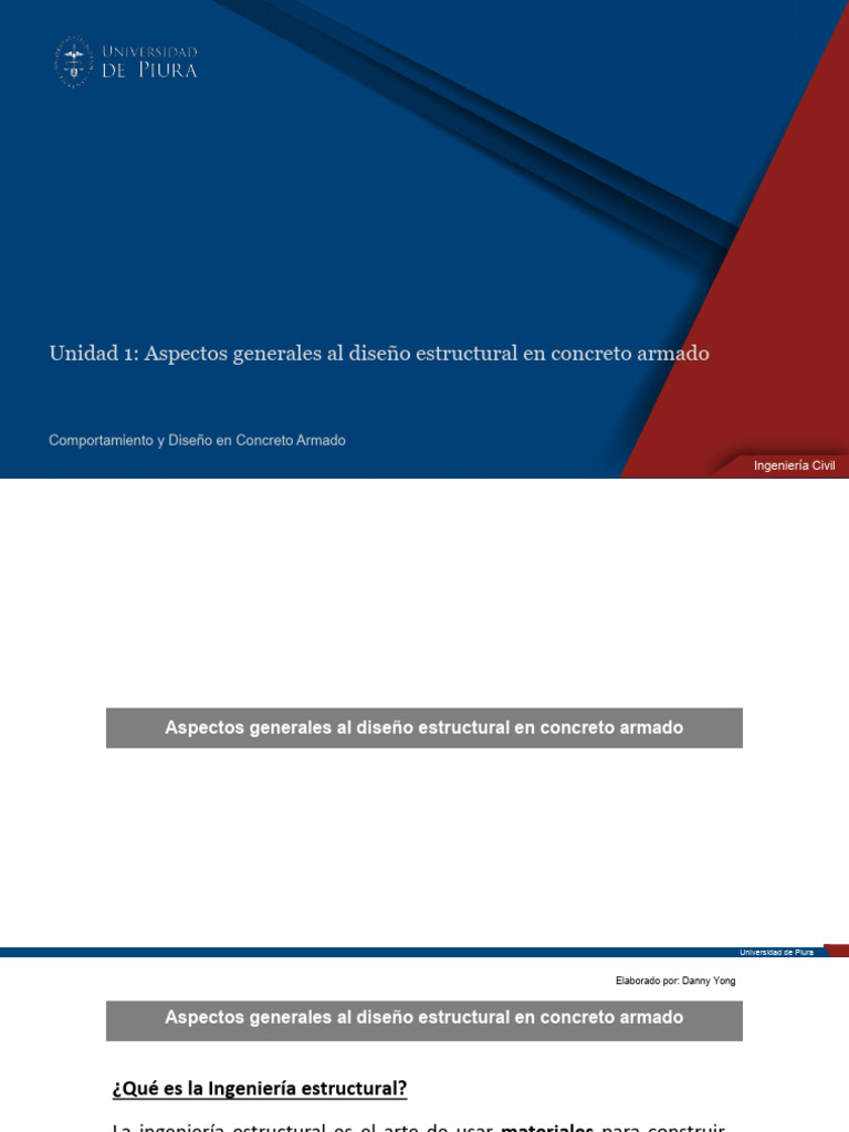 Diseño Estructural en Concreto Armado | PDF | Hormigón | Concreto reforzado