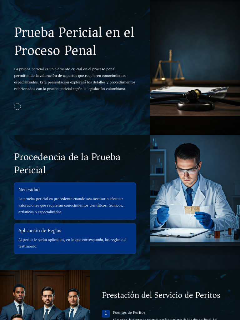 Prueba Pericial en el Proceso Penal Colombiano | PDF | Testigo experto ...