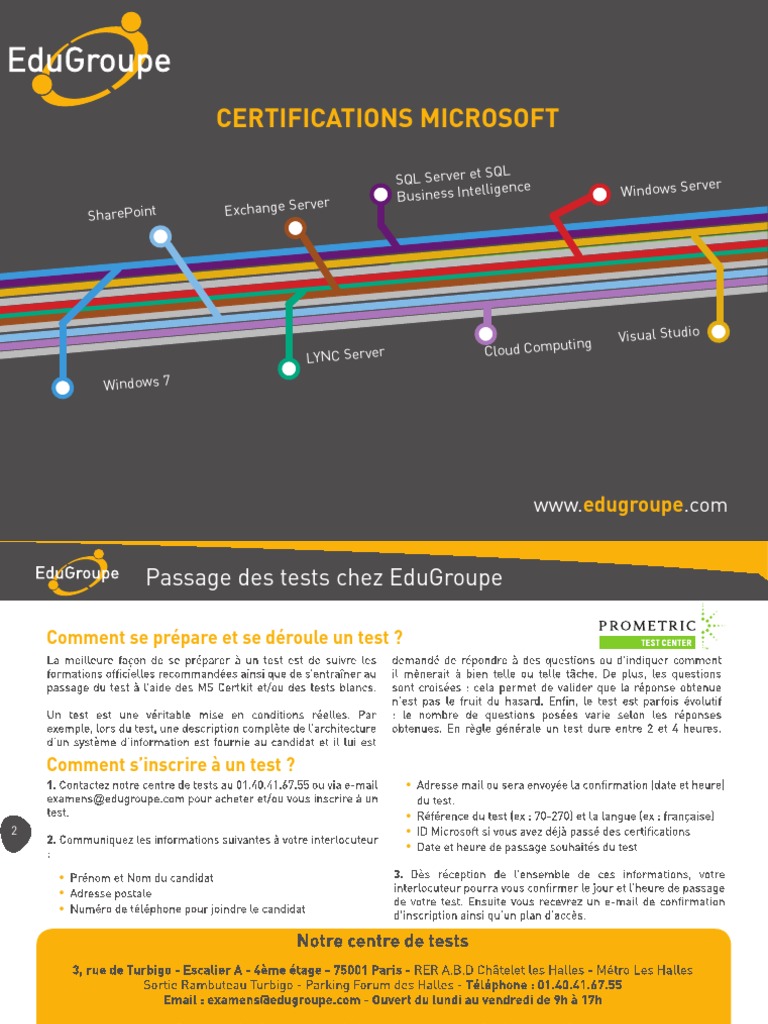 Certifications Microsoft | PDF | Windows Server 2008 | Microsoft Visual ...