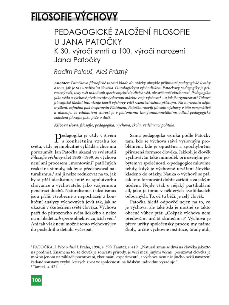 P 2007 2 02 Pedagogické 108 113 | PDF