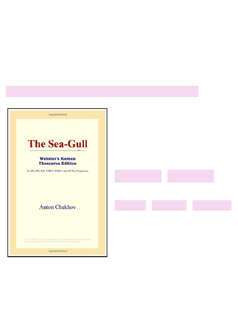The Sea Gull Webster s Korean Thesaurus Edition Anton Chekhov - ebook ...