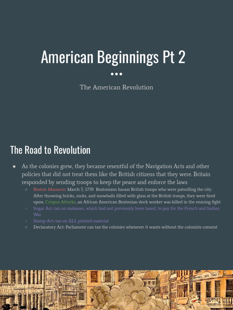 American Beginnings PT 2 | PDF | American Revolutionary War | George ...