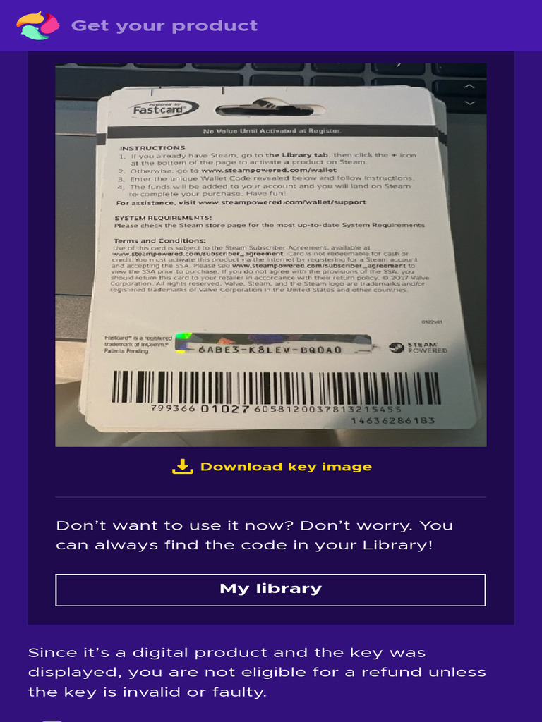 Digital Product Key Download Instructions | PDF