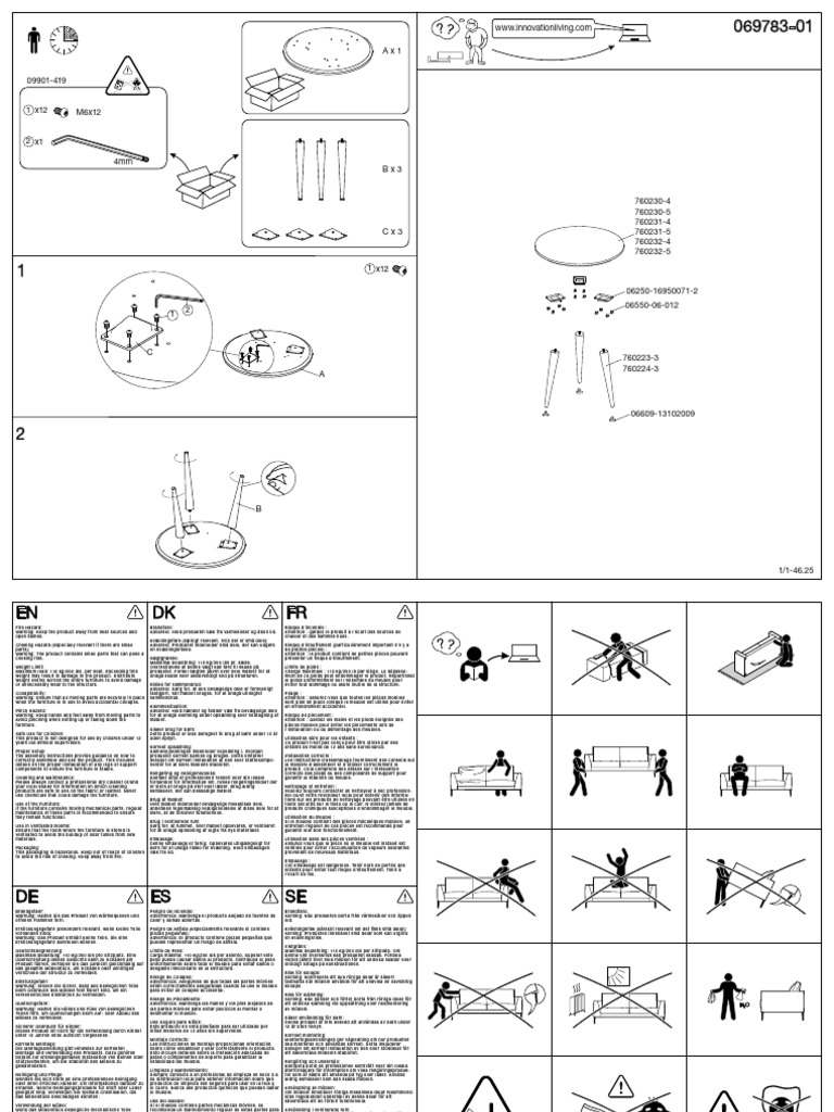 Stylo Table Assembly Instruction | PDF