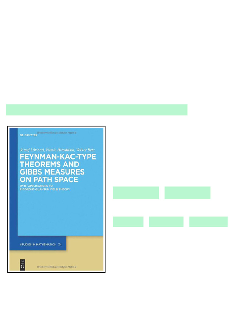 Feynman Kac Type Theorems and Gibbs Measures on Path Space With ...