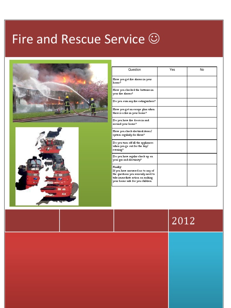 Fire and Rescue Serives Leaflet | PDF | Firefighter | Public Safety