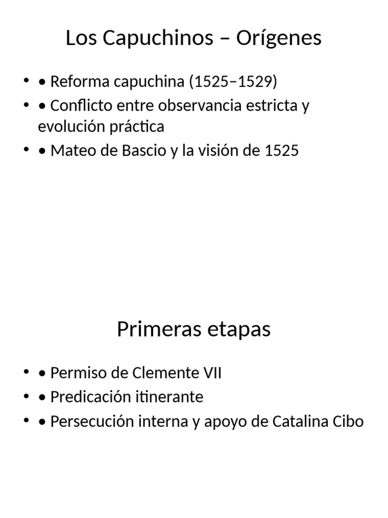 Los Capuchinos | PDF