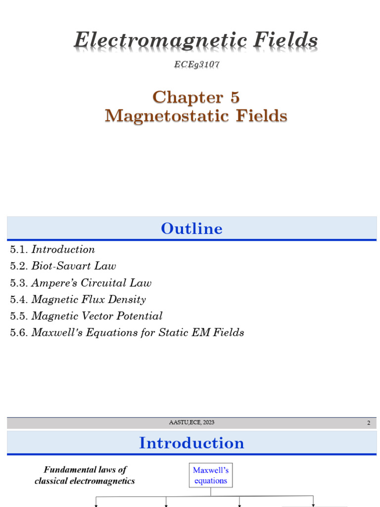 EMF Chapter 5-Magnetostatic Fields | PDF | Magnetic Field ...
