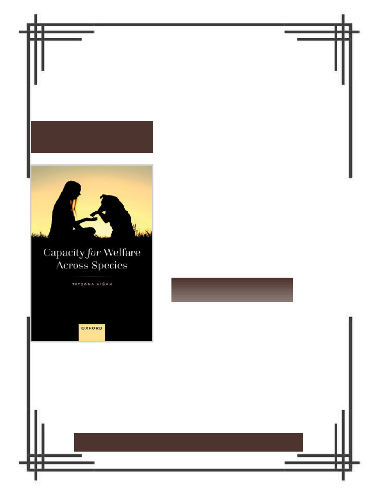 Capacity for Welfare Across Species Tatjana Višak ebook all chapter ...