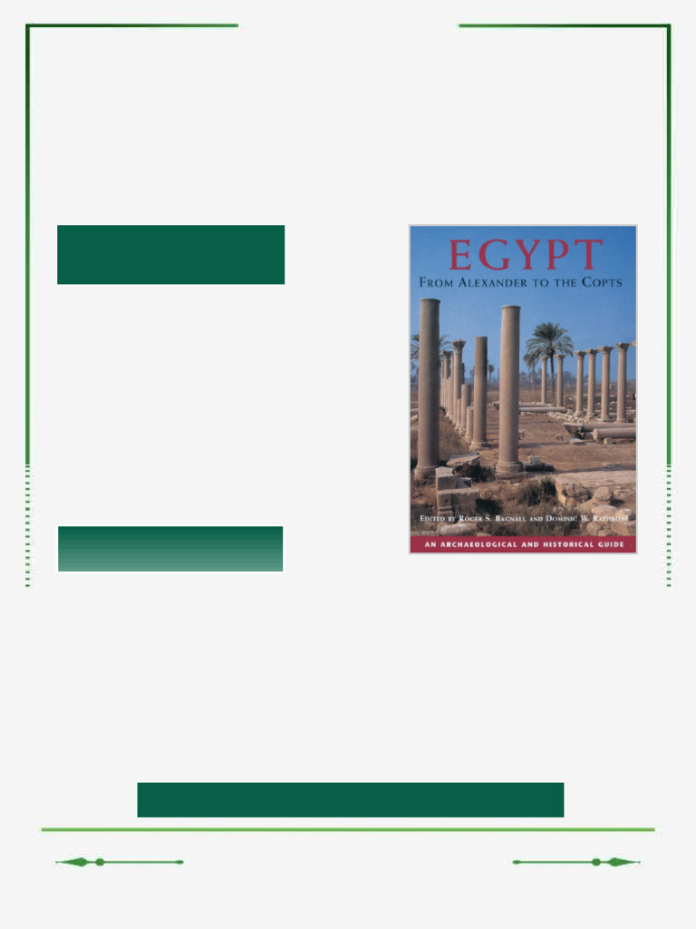 Egypt from Alexander to the Copts 1st Edition Roger S. Bagnall ebook ...