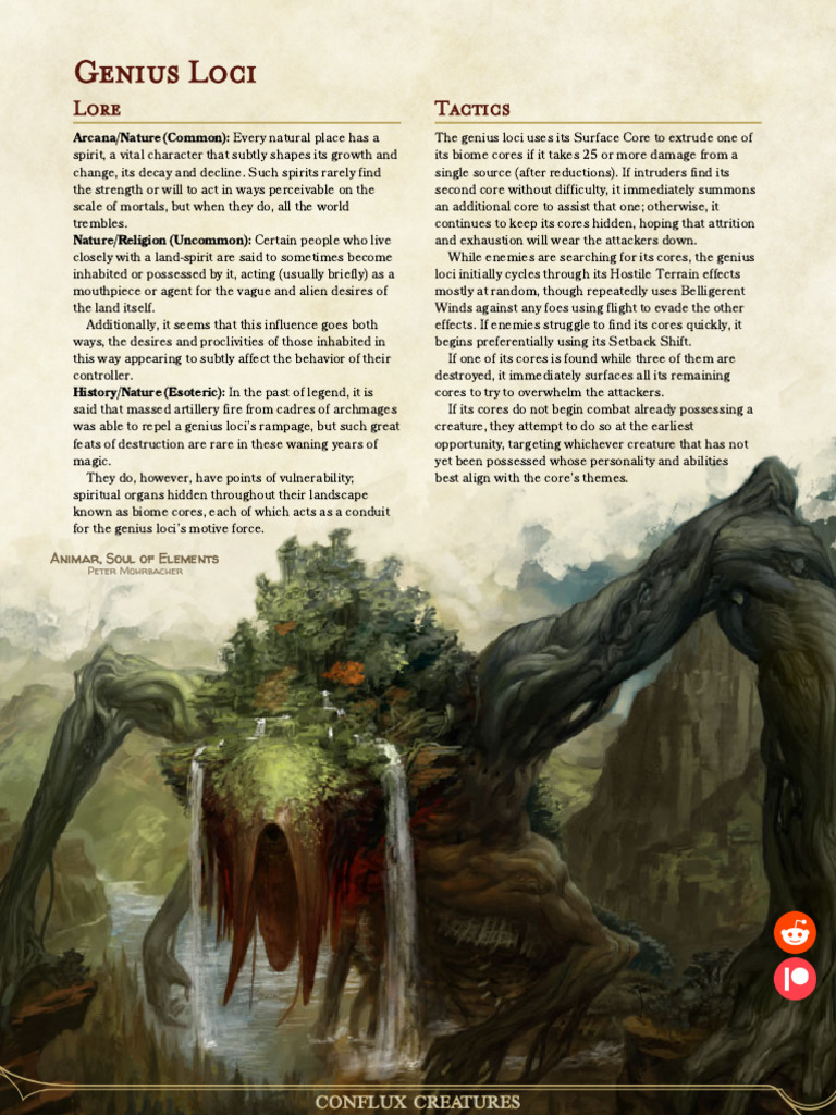 Genius Loci: Nature's Spirit Tactics | PDF