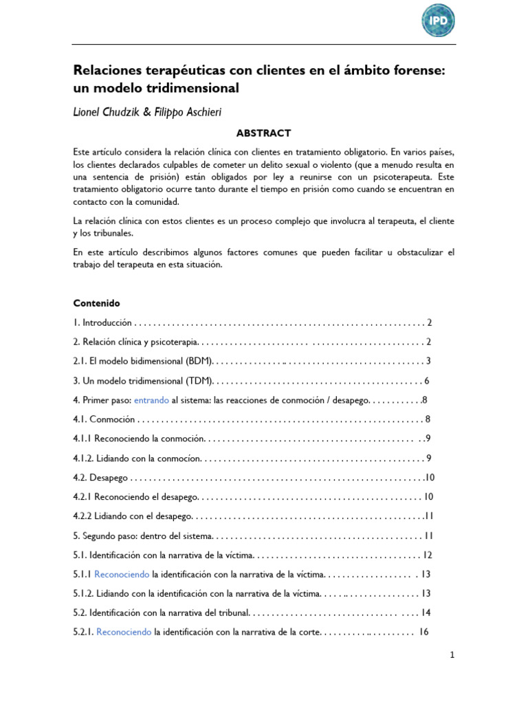 Chudzik & Aschieri_Relaciones terapéuticas con clientes en el ámbito ...
