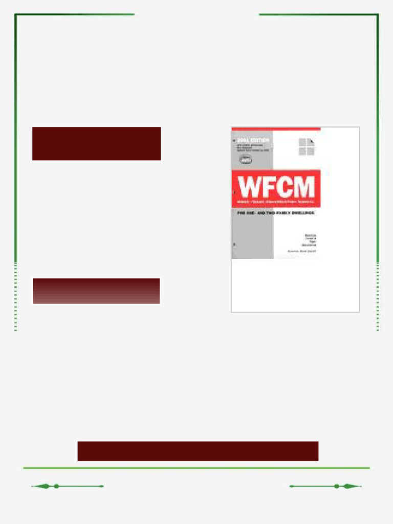Wood Frame Construction Manual 2001 National Ed. Edition Awc ebook ...