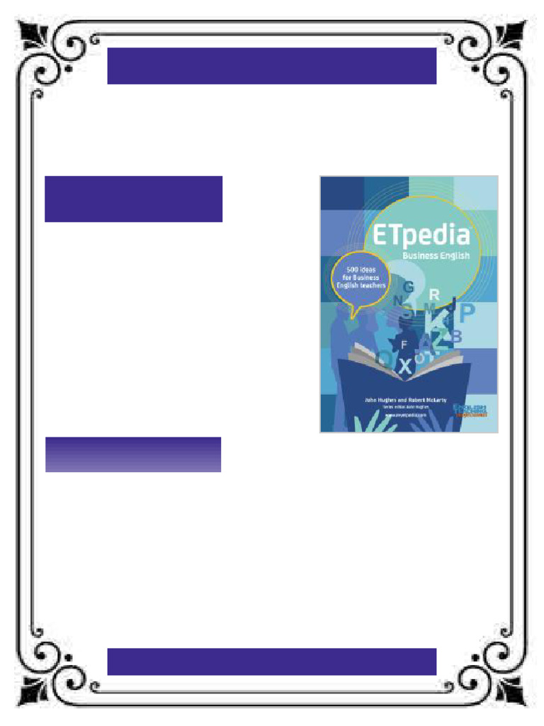 ETpedia Business English 500 ideas for business English teachers 1st ...